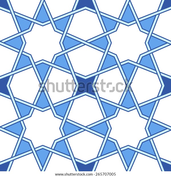 Traditional Arabic Tangled Pattern Islam Pattern Stock Illustration ...