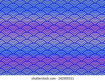 Traditional Asian Wave Pattern Background 스톡 일러스트 242505850 | Shutterstock
