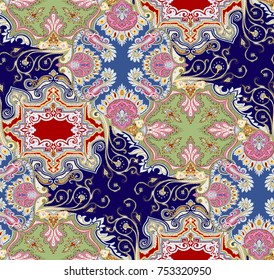 Traditional Paisley Pattern Stock Illustration 753320950 | Shutterstock