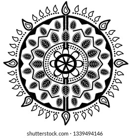 Traditional Pattern Design Circular Stock Illustration 1339494146 ...