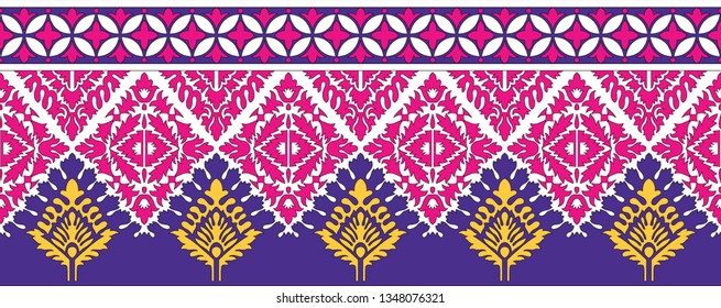 Traditional Silk Border Pattern Stock Illustration 1348076321 ...
