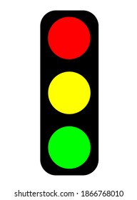 Traffic Light Different Colours Stock Illustration 1866768010 ...