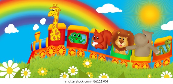 1,880 imágenes de Tren animales infantil - Imágenes, fotos y vectores ...