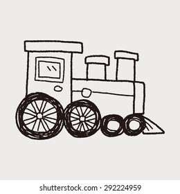 Train Doodle Stock Vector (Royalty Free) 287607788