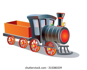 Illustration Cute Cartoon Train Stock Vector (Royalty Free) 1514578847