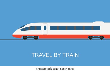Train Side View Modern Highspeed Train Stock Illustration 526948678 ...