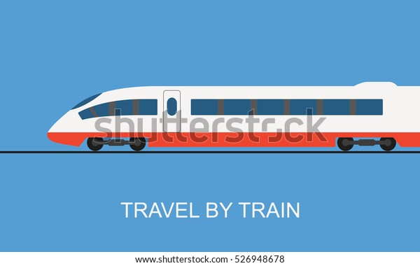 Train Side View Modern Highspeed Train Stock Illustration 526948678 ...
