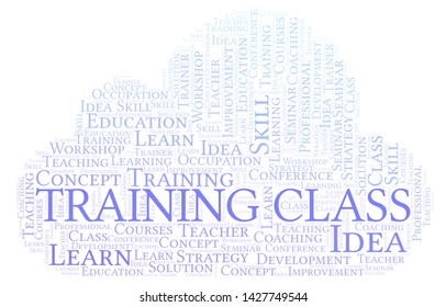Training Class Word Cloud Wordcloud Made Stock Illustration 1427749544 ...