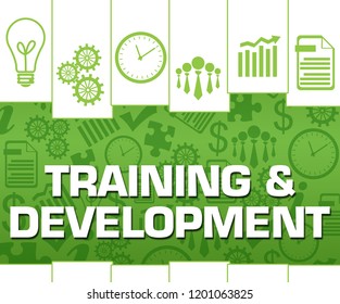 Training Development Concept Image Text Related Stock Illustration ...