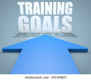 Training Goals 3d Render Concept Blue Stock Illustration 291390857 ...