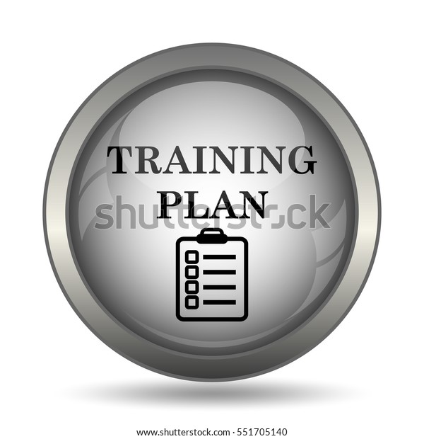Training Plan Icon Black Website Button Stock Illustration 551705140 ...