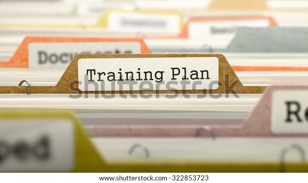 Training Plan On Business Folder Multicolor Stock Illustration 322853723