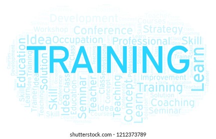 Training Word Cloud Stock Illustration 1212373789 | Shutterstock