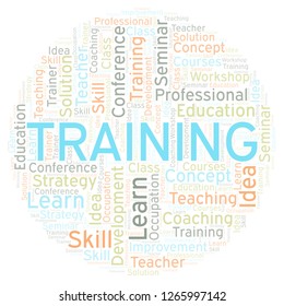 Training Word Cloud Stock Illustration 1265997142 | Shutterstock