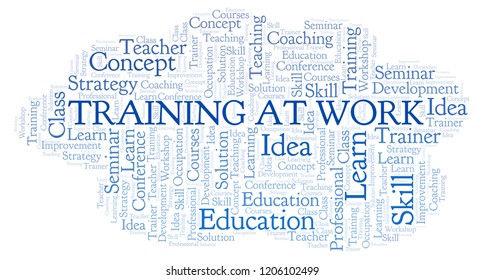 Training Work Word Cloud Stock Illustration 1206102499 | Shutterstock
