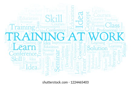 Training Work Word Cloud Stock Illustration 1224465403 | Shutterstock
