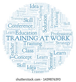 Training Work Word Cloud Wordcloud Made Stock Illustration 1439876393 ...