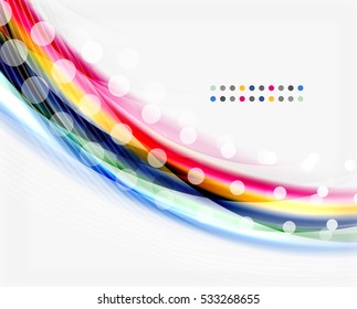 Translucent Wave On White Background Modern Stock Illustration ...