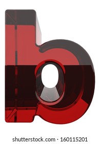 Transparent Ruby Alphabet 3d Letter B Stock Illustration 160115201 ...