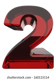 Transparent Ruby Alphabet 3d Number 2 Stock Illustration 160115114 ...