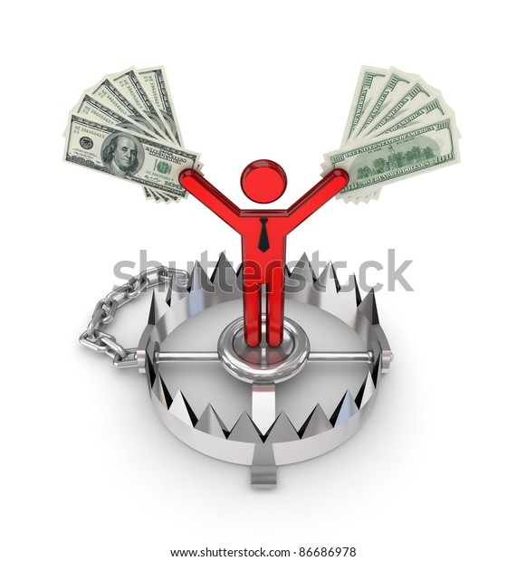 Trap Conceptisolated On White Background3d Rendered 스톡 일러스트 86686978