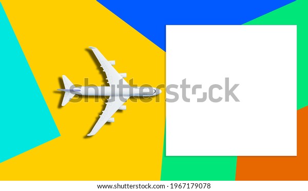 Travel Background Concept Objective Plane On Stock Illustration ...