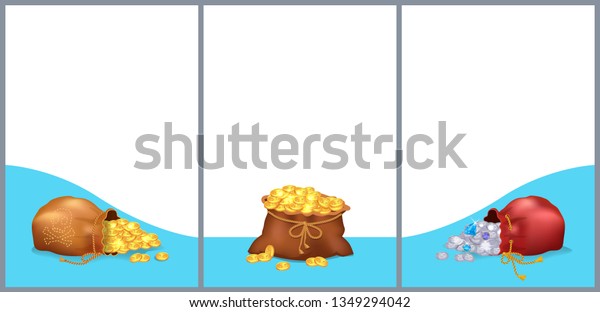 Treasure Posters Collection Text Sample Easy Stock Illustration ...