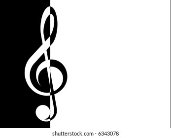 Treble Clef Rose Design Element Stock Vector (Royalty Free) 524652283 ...