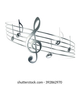 Treble Clef Musical Notes Stock Illustration 392862970 | Shutterstock