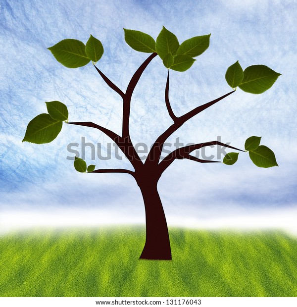 Tree Chart Concept Enterprise Development Ideas Stock Illustration ...