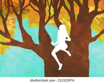 Tree Lady Stock Illustration 311523974