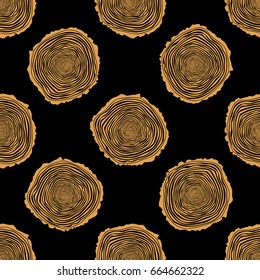 Tree Rings Seamless Pattern Saw Cut Stock Illustration 1045972039
