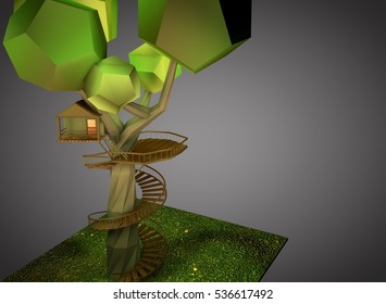 42 3d treehouse Images, Stock Photos & Vectors | Shutterstock