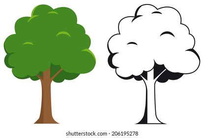 420,538 Tree Outline Images, Stock Photos & Vectors | Shutterstock