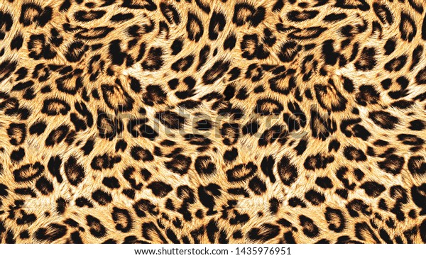 Trendy Leopard Skin Design Pattern Stock Illustration 1435976951