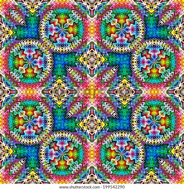 Trendy Native American Pattern Modern Textile Stock Illustration ...