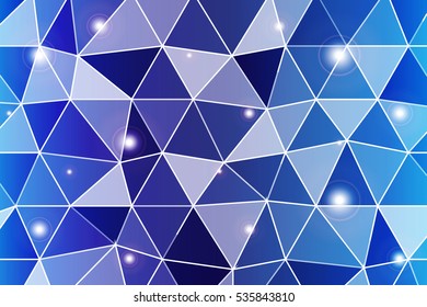 Triangle Background Blue Gradient Raster Illustration Stock ...