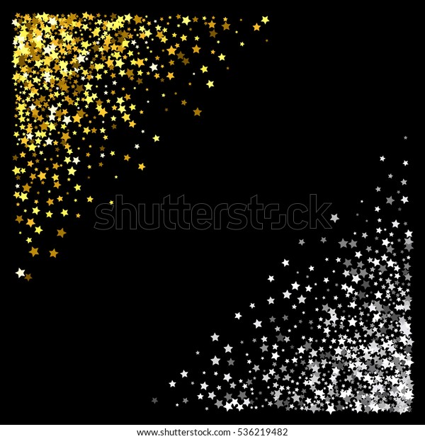 Triangle Corner Gold Silver Frame Border Stock Illustration 536219482
