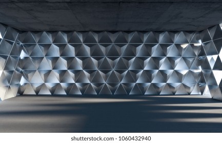 3d Rendering Image Abstract Empty Room Stock Illustration 1054632761
