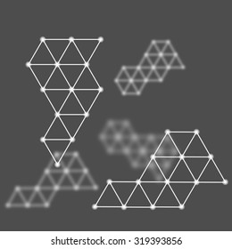 Triangle Molecular Structure Research Stock Illustration 319393856 ...