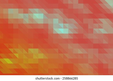 Triangle Pixelation Background Mosaic Effect Colorful Stock ...