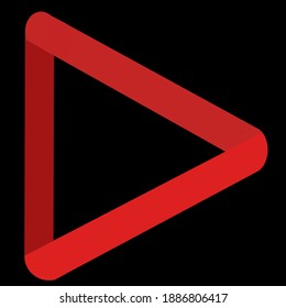 Triangle Shaped Logo Facing Right Stock Illustration 1886806417 ...