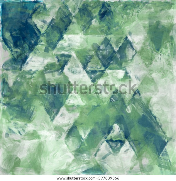 Triangles Painting Triangles Impressionism Background Geometry Stock ...