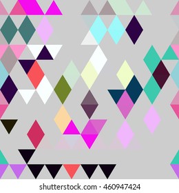 Triangles Pattern Modern Color Palette Stock Illustration 460947424