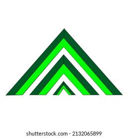 Triangular House Logo Made Beautiful Colored Stock Illustration ...