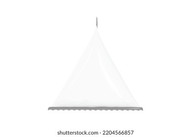 Triangular Packaging Mockup Isolated On White Stock Illustration ...