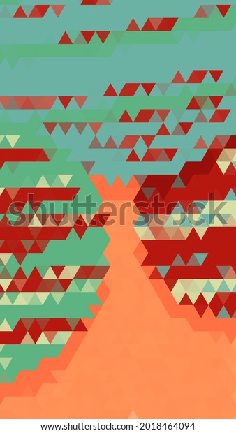 Triangular Pixel Art Colorful Geometric Background Stock Illustration 2018464094 | Shutterstock