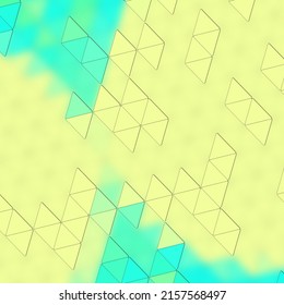 Triangular Yellow Turquoise Background Wallpapers Stock Illustration ...