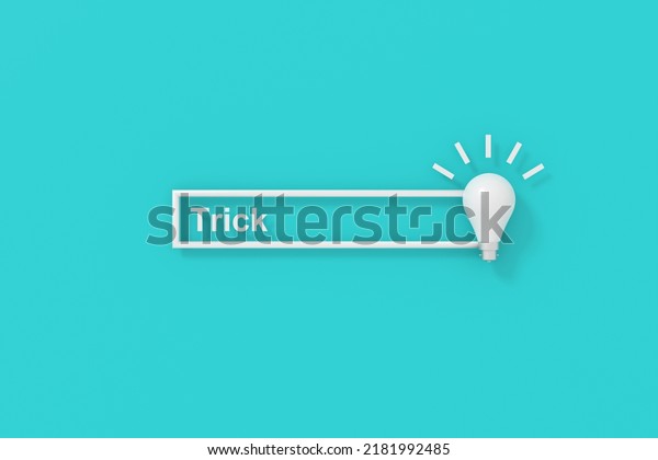 Trick Banner Design 3d Rendering Stock Illustration 2181992485 ...