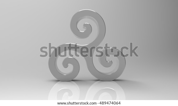 Triskel 3d Illustration Stock Illustration 489474064 | Shutterstock